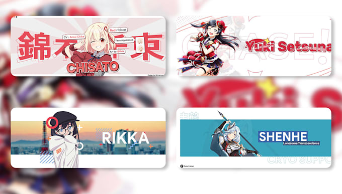 Design cool anime header for social media by Rkafian | Fiverr