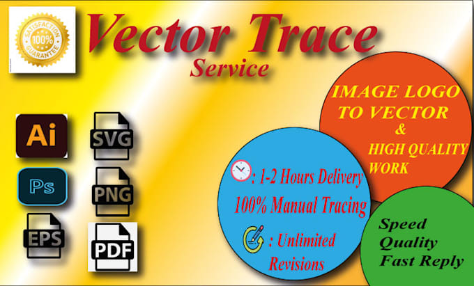 Vector tracing, vectorize image, convert logo to vector by Artistic ...
