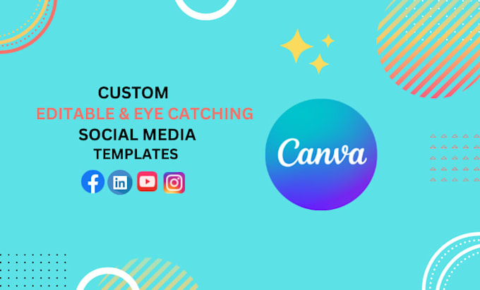Create editable any design for social media post using canva by ...