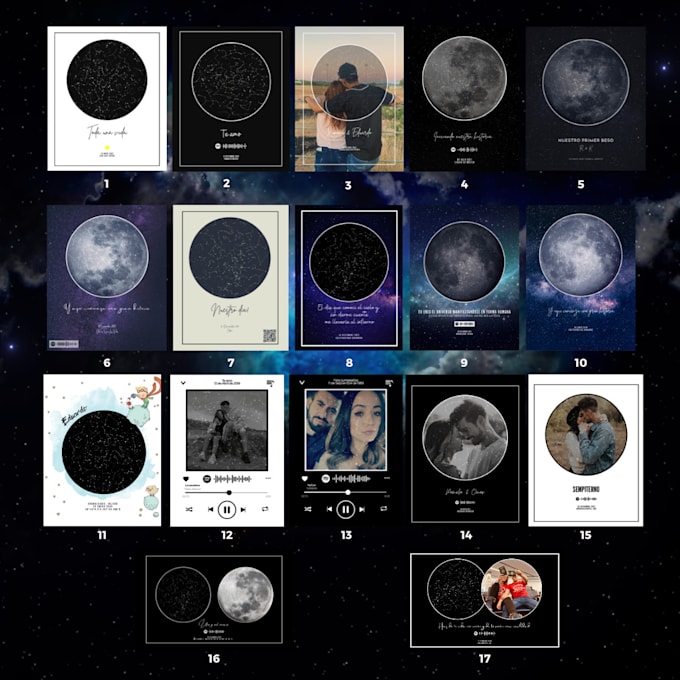 Custom star maps for unforgettable moments by Rigobertolopez2 | Fiverr
