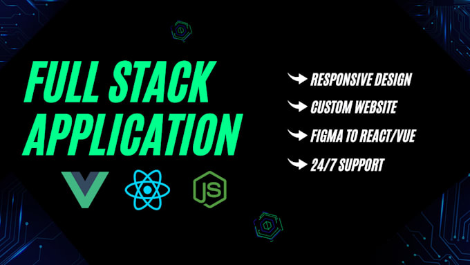 Build a full stack application in vue react node js by Inversecode | Fiverr