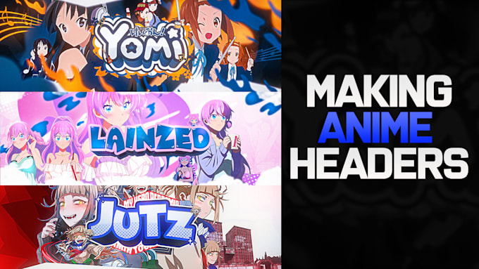 Create a cute anime header for ur social media by Chiyomigfx | Fiverr