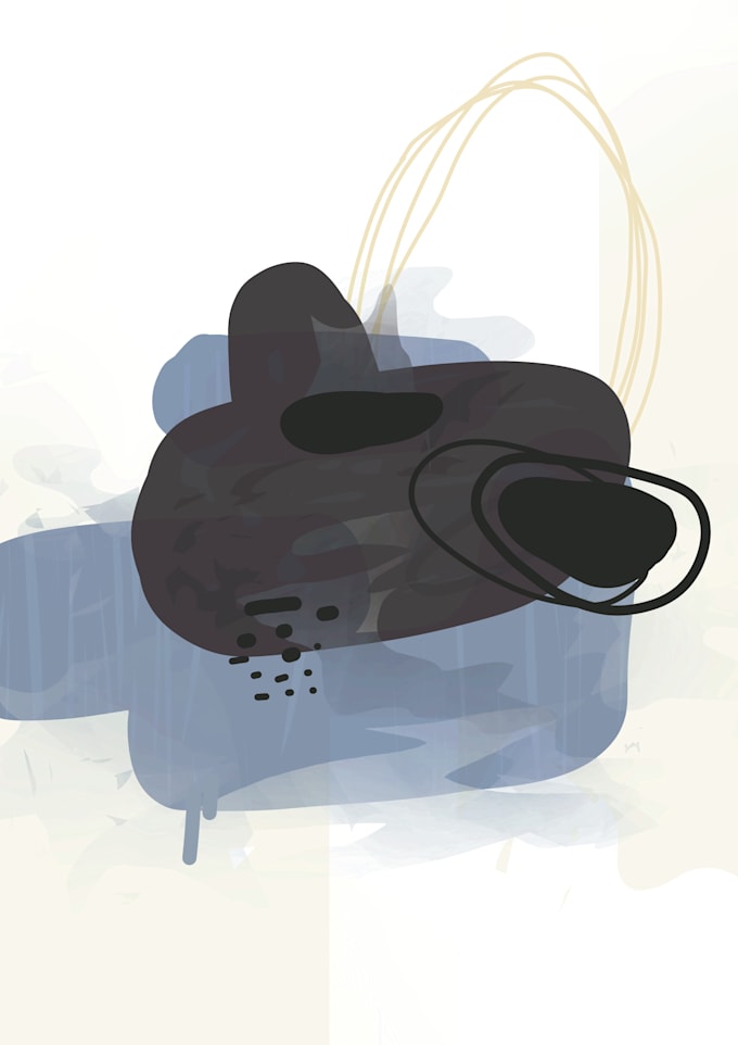 Make simple abstract digital painting for wall art by That_art | Fiverr