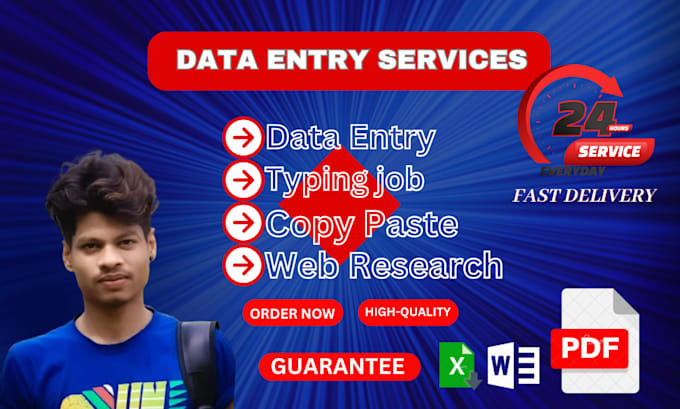 Accurate Excel Data Entry Web Research Copy Paste Typing By