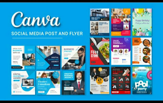 Design anything in canva logo instagram post story facebook by ...