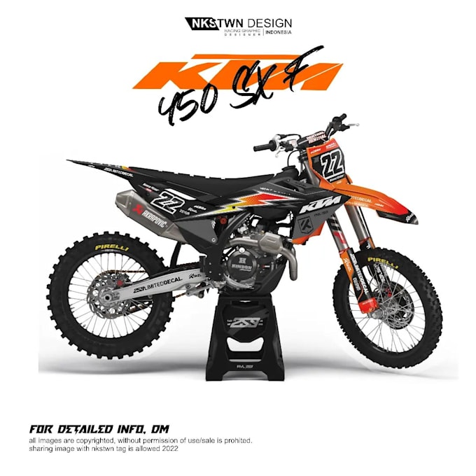 Make a custom graphics kit for motocross mx exclusive design by ...