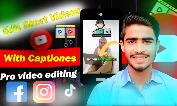 Edit short videos, instagram reels, youtube shorts, tiktok reels by ...