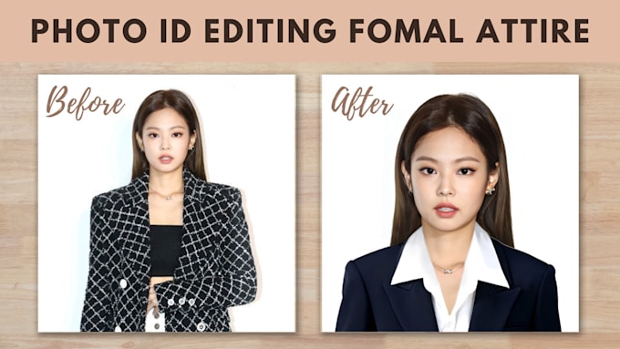 Edit your id picture in formal attire by Mae_lovely_snap | Fiverr