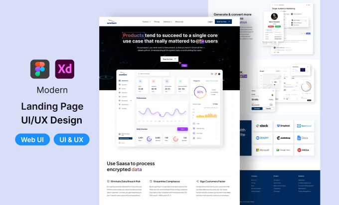 Saas website ui ux design and crm webapp dashboard ui ux design in ...
