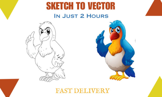Convert sketch to vector illustration, redraw logo or images by Happy ...