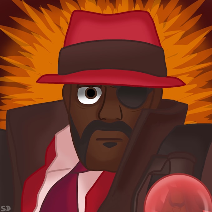 Draw your team fortress 2 loadout a portrait by N_lakos_sd | Fiverr