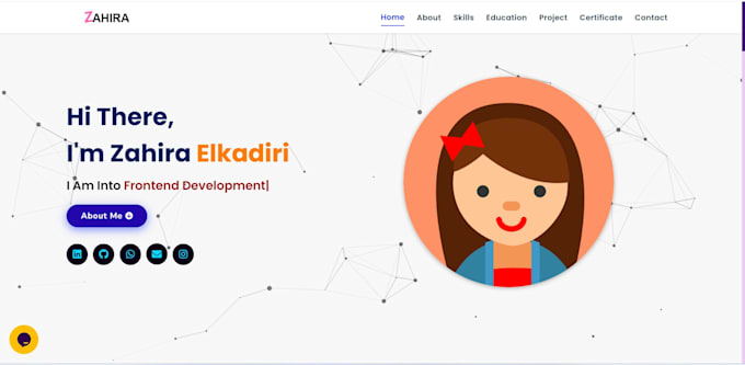 Create a responsive portfolio by Zahira_elkadiri | Fiverr