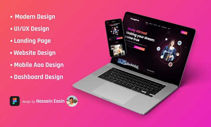 Convert any complex design to website and mobile app ui ux design by ...
