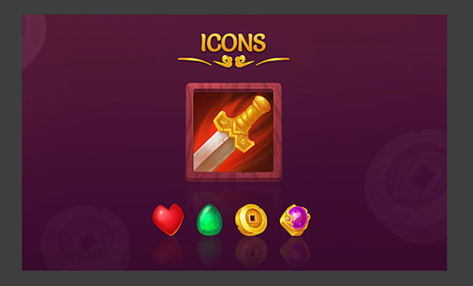 Create stylized ui art for your 2d mobile game by Dashashuvayeva | Fiverr