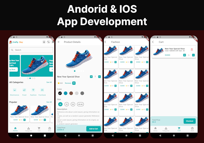 Develop a mobile app using flutter by Altafsumon | Fiverr