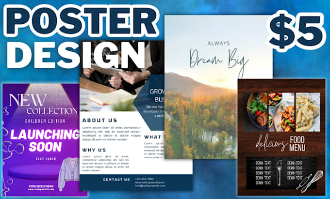 Design printable posters in canva by Akdesign92 | Fiverr