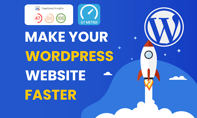Do wordpress speed optimization for google page speed and gtmetrix by Gfxwithahsan | Fiverr