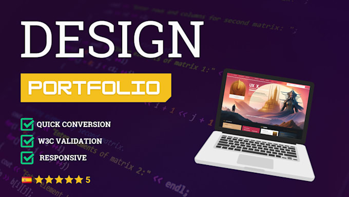 Design and create a responsive portfolio perfect for you by Rezadri ...