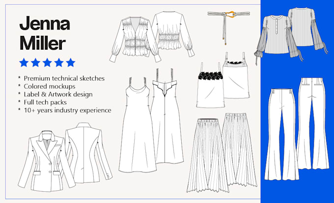 Create technical drawings, colored mockups and full tech packs for your ...