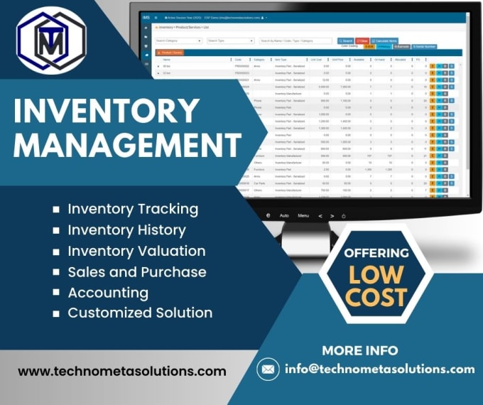 Provide you customized inventory management system by Technometasol ...