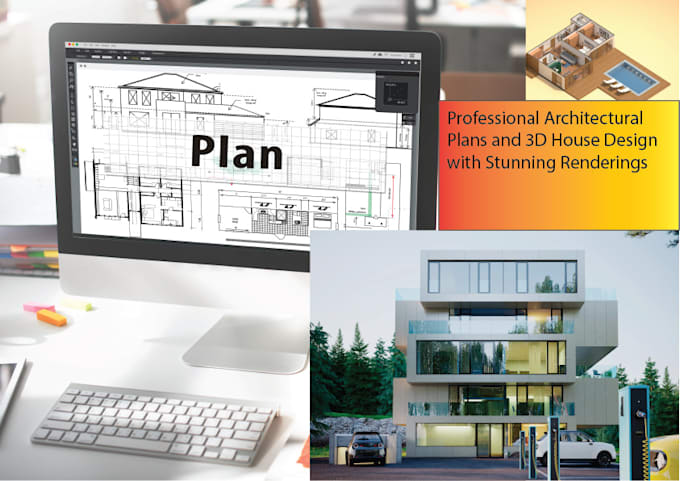 Create professional architectural plans in autocad with stunning 3d ...