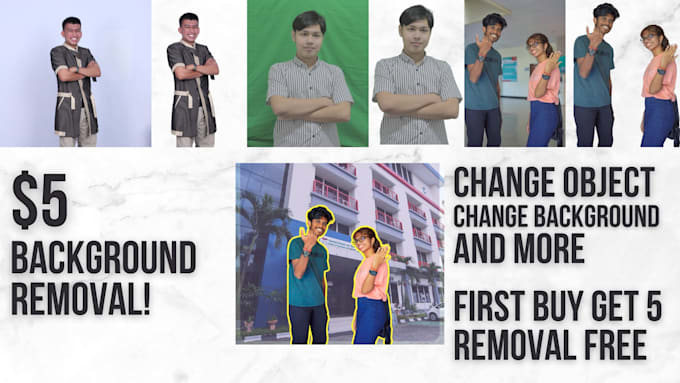Remove background, objects, and person from the photo by ...