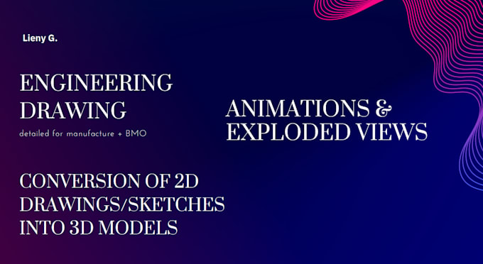 Convert your 2d drawing or sketch into 3d model by Lienygp | Fiverr