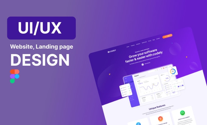 Create website figma design ui ux design and landing page ui by ...