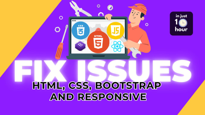 Fix html css bootstrap issues within hour by Fahad_rehman00 | Fiverr Fix html css bootstrap issues within hour by Fahad_rehman00 | Fiverr