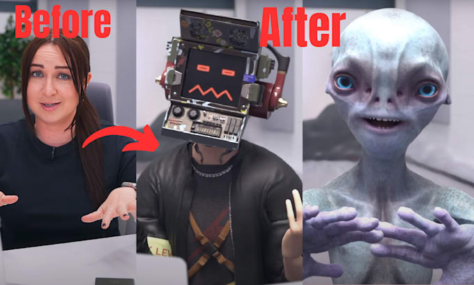 Convert video of yourself into alien,robot,ai and many more by ...