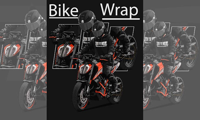 Create custom bike wrap designs for your own bike by Kitty_artist | Fiverr