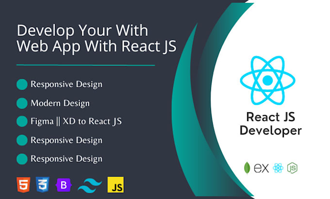 Design React Js Web App With Tailwind Css Bootstrap Any Ui By Abdulhamid482 Fiverr