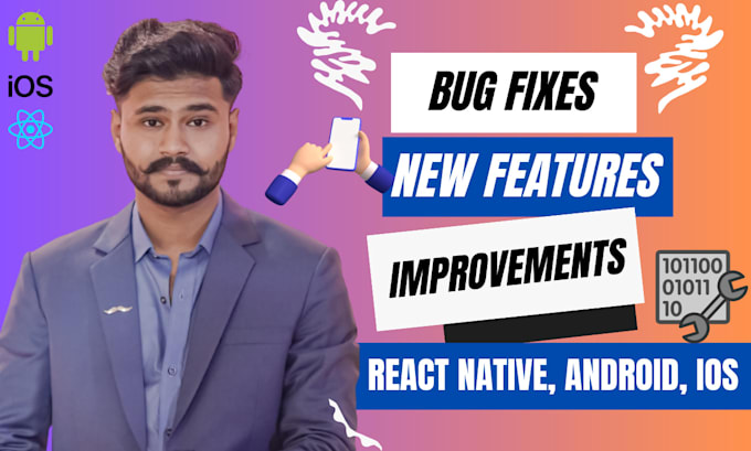Fix react native mobile app bugs, crashes, and errors by Mubeenmalik999 | Fiverr