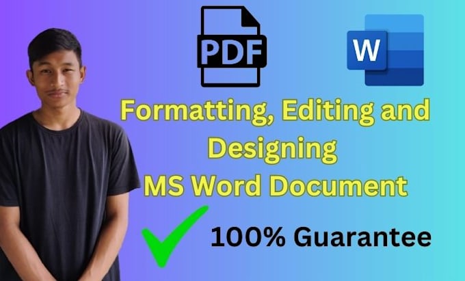 Format, edit and design ms word document and pdf document by ...