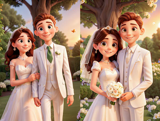 Create an ai disney character for a wedding or personal by Darazak | Fiverr