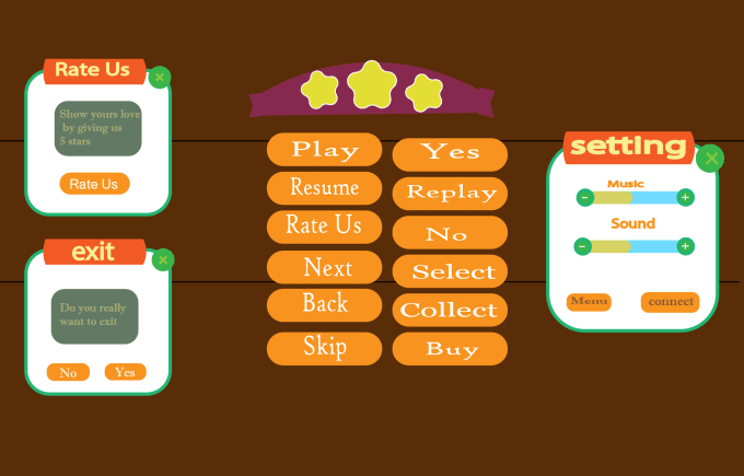 Design stunning game ui by Afsardad | Fiverr