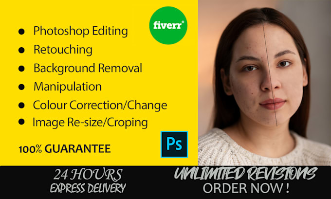 Edit professional photo using photoshop and retouching by Ali_mu47 | Fiverr