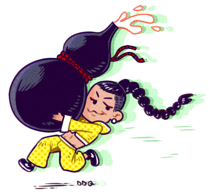 Illustrate simple anime characters and designs for you by ...