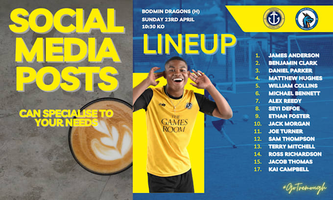 Create your sports social media posts by Tomisdesigns | Fiverr