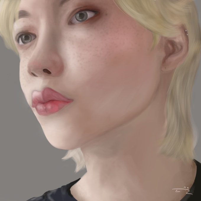 Draw any person in semi realistic art style by Emmbruyndoncx | Fiverr