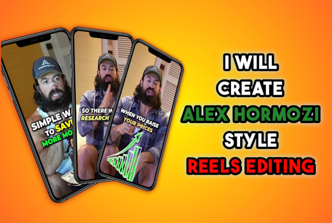 Create alex hormozi style with animated captions by Bhanzytech | Fiverr
