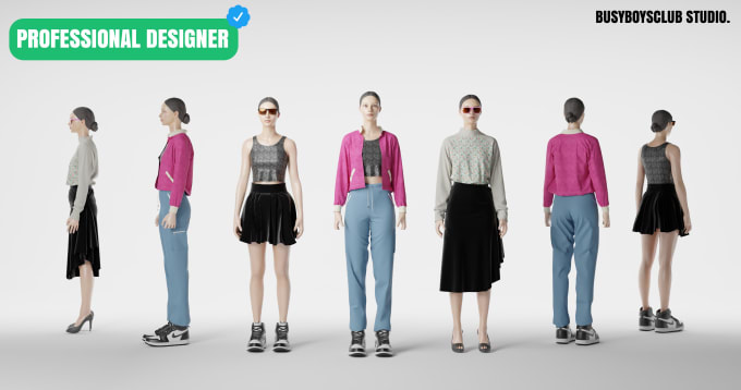 Create 3d fashion garments in clo 3d by Busyboysclub | Fiverr