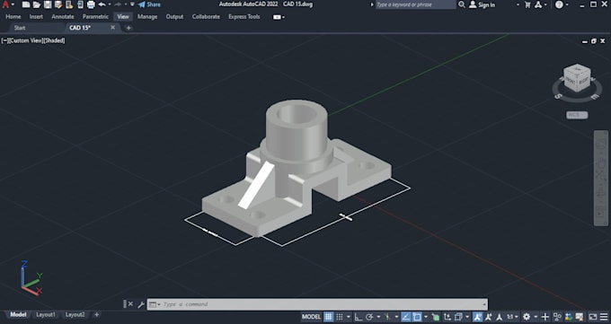 Create 2d and 3d models on autocad or solidworks by Rajabasam | Fiverr