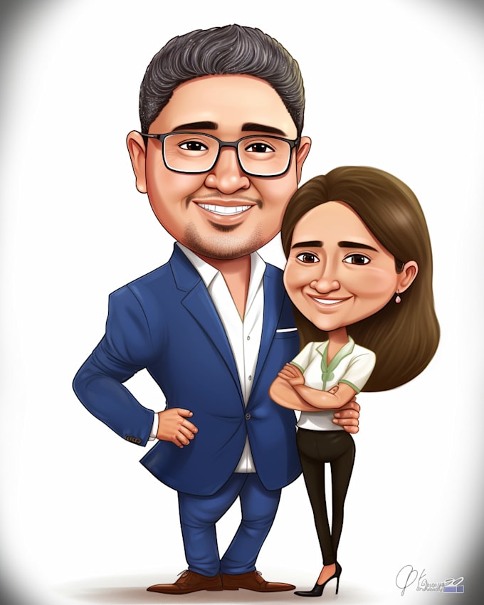 Draw professional cartoon caricature in disney style by Janusffbf | Fiverr