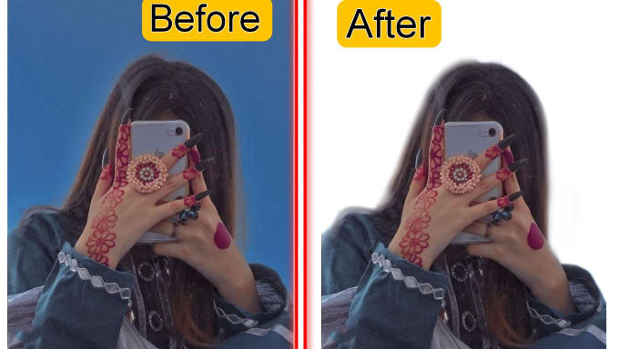 Cut out image background remove professionally image editing by ...