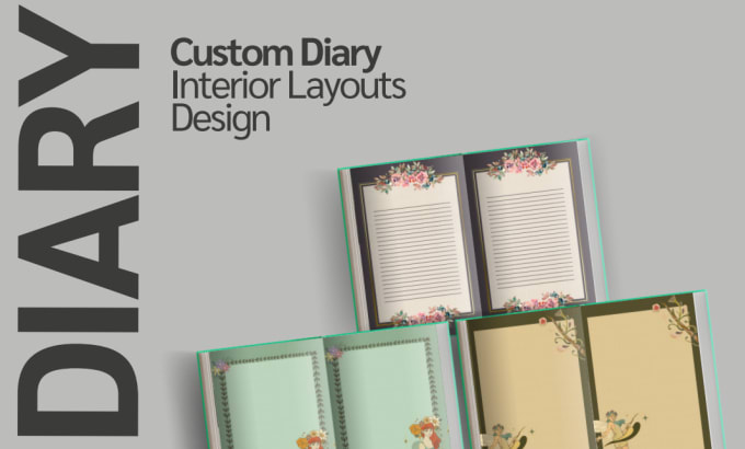 Create custom diary interior layouts using canva by Canvaartfulpage ...