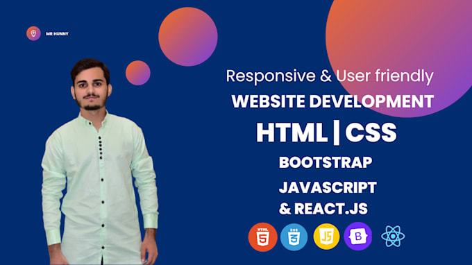 Do frontend web development for you by Mrhunny433 | Fiverr