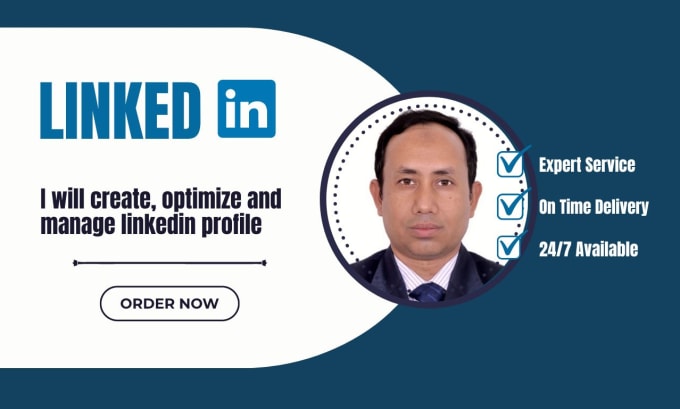Create, optimize and manage linkedin profile by Mizanruet | Fiverr Create, optimize and manage linkedin profile by Mizanruet | Fiverr
