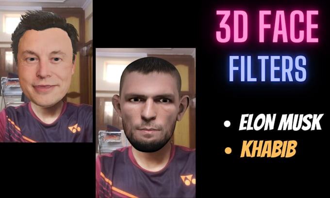 Create awesome 3d face model ar filters for your instagram by Fitkartik ...