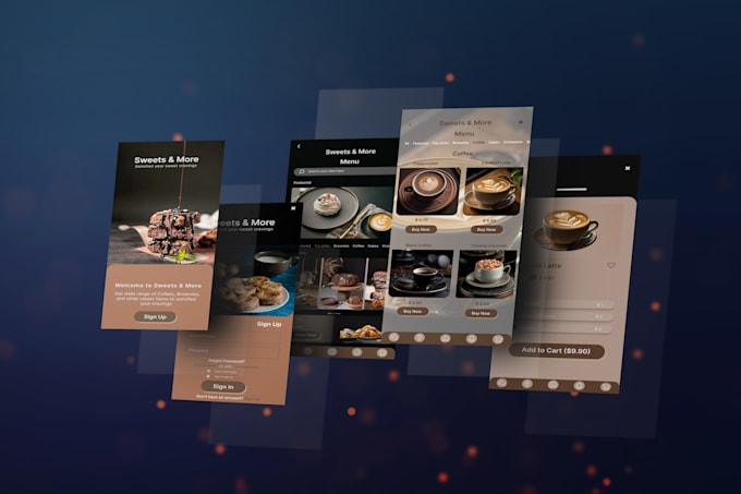 Design modern, unique mobile app ui ux screens in figma by Marina_manzoor | Fiverr